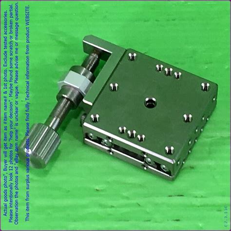 Sigma Koki Misumi 40x40mm X Axis Steel Stage As Photo Sn Set A2 Pro