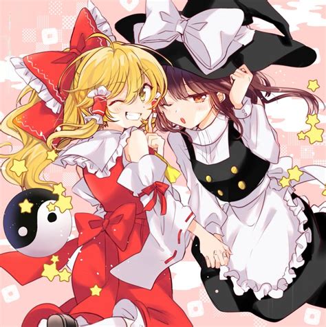 Kiss Reimu X Marisa Touhouyuri