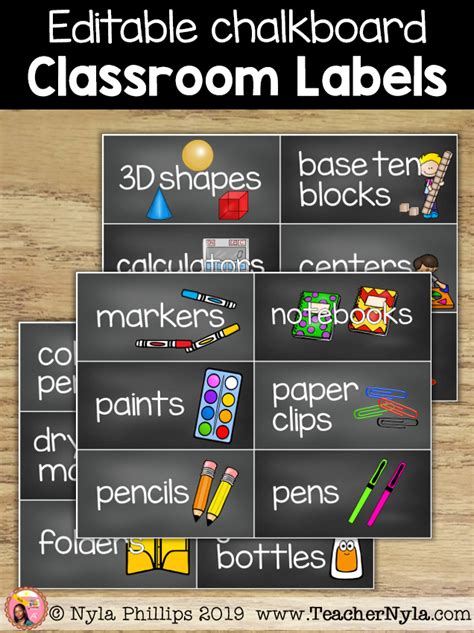 Classroom Labels With Pictures In 36 Editable Themes Nylas Crafty Teaching Classroom Labels With Pictures In 36 Editable Themes Nylas Crafty Teaching