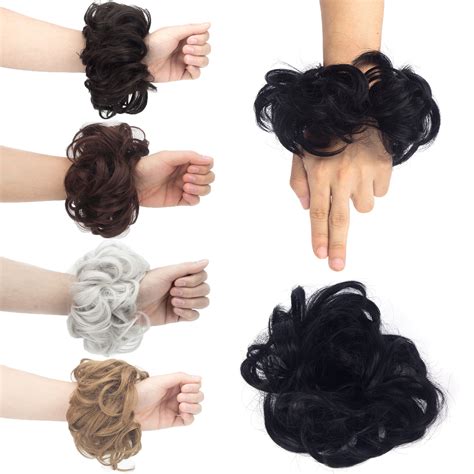 Nutural Donut Hair Extensions Hairpiece Wig Hair Bun Extensions Messy
