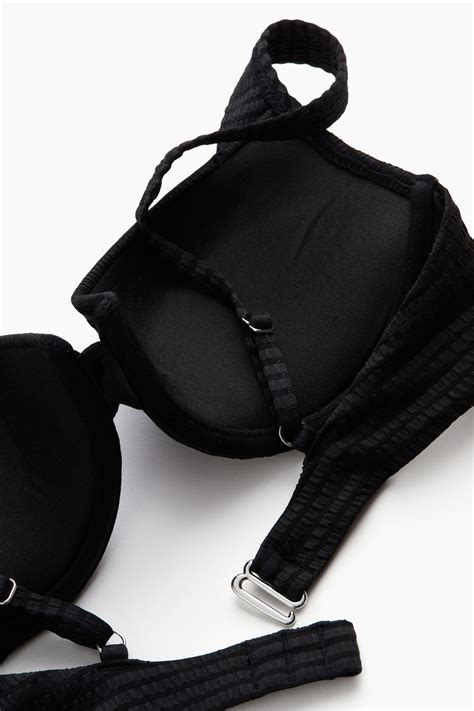 Top De Bikini Push Up Negro Ladies Handm Mx