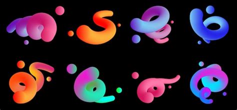 Premium Vector Gradient Blend Lines