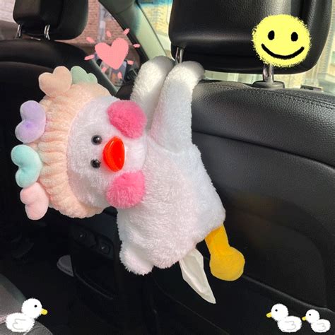 하삐 볼빨간 오리 휴지걸이 헤어밴드세트 인테리어소품