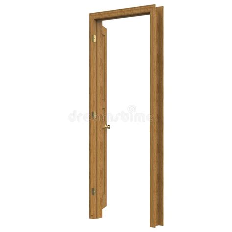 Open Isolated Door Closed 3d Illustration Rendering Stock Illustration Illustration Of Texture