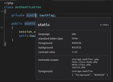 PHP Static Keyword With Wrong Scope Issue Microsoft Vscode GitHub