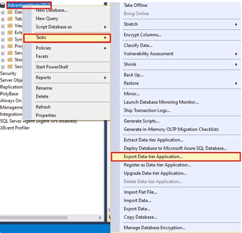 Database Downgrade With Sql Server Bacpac Systemconf