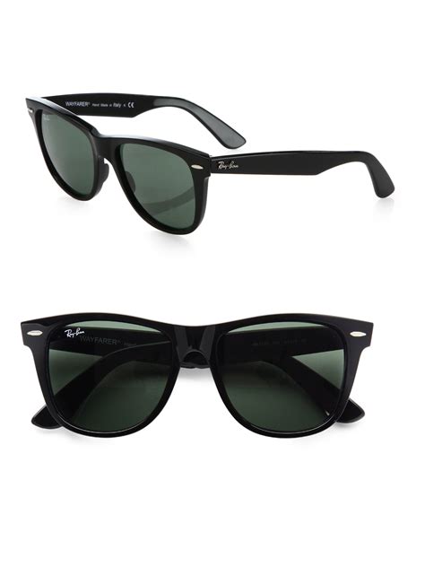 Ray Ban Classic Wayfarer Sunglasses In Black For Men Lyst