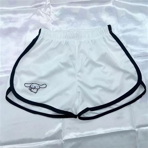 Kawaii Sanrios Cinnamoroll Kuromi Loose Shorts Anime Cartoon Kitty