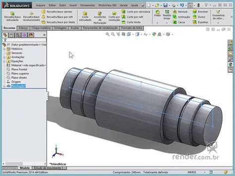 Curso Solidworks 2014 Básico Modulo 1 Aula 4 Cursos Estudos Mecânica