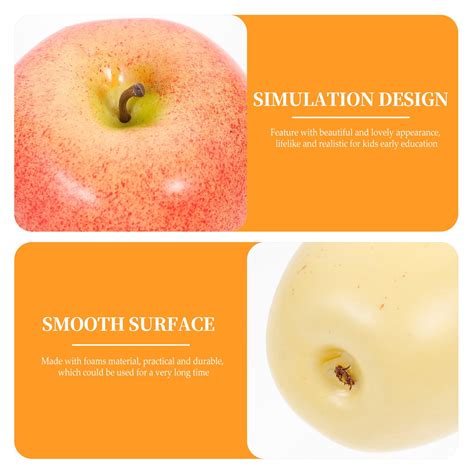 2pcs Foams Fruit Model Apples Modeling Decor Pear Vicedeal