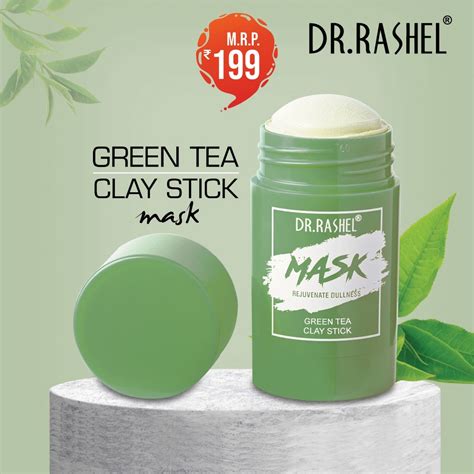 DR RASHEL Green Tea Stick Anti Acne Pimple Facial Shine Control Clay Mask Shopee India