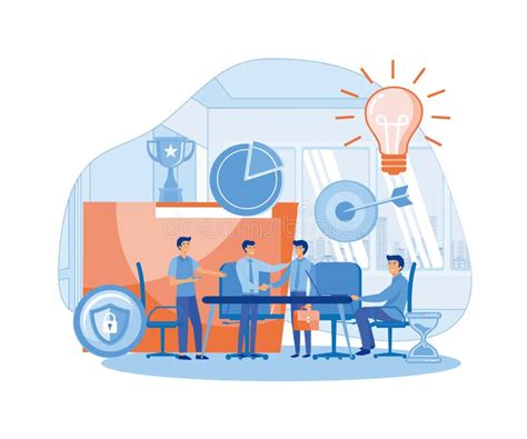 Business Meeting Concept Business Workflow Time Management Planning