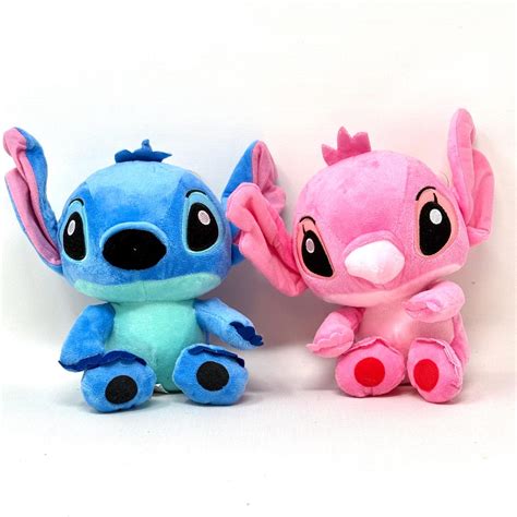 Stitch And Angel Plush Toy 8 Set Of 2 Etsy