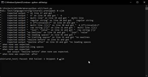 String Literals Dont Account For Crlf · Issue 988 · Wren Langwren
