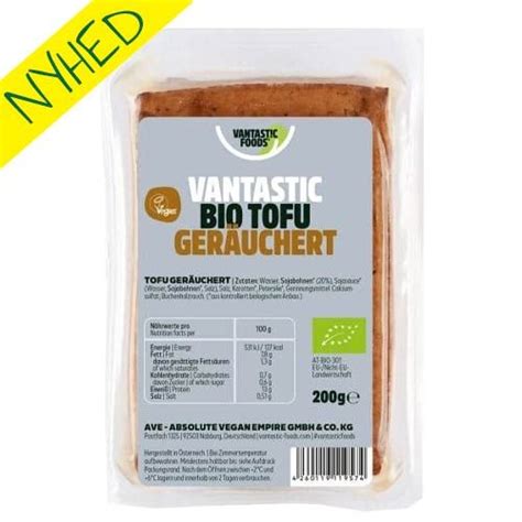 Røget Tofu | Køb online | Økologisk tofu 200 gram - Fra Vantastic Foods ...