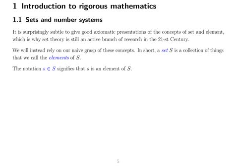 Proofs Notes Proofs Notes Introduction To Rigorous Mathematics Sets And Number Systems