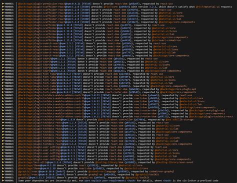 🐛 Bug Report Unclear Dependency Versions For `backstageplugin