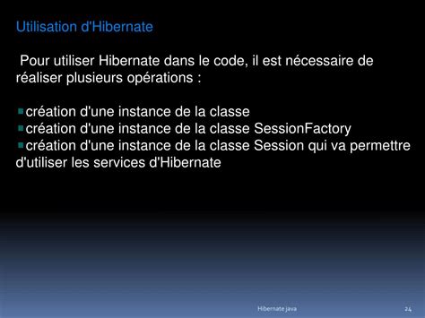 PPT HIBERNATE Framework De Mapping Objet Relationnel PowerPoint Presentation ID