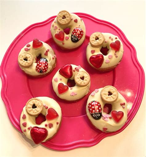 Valentines Decorated Donuts