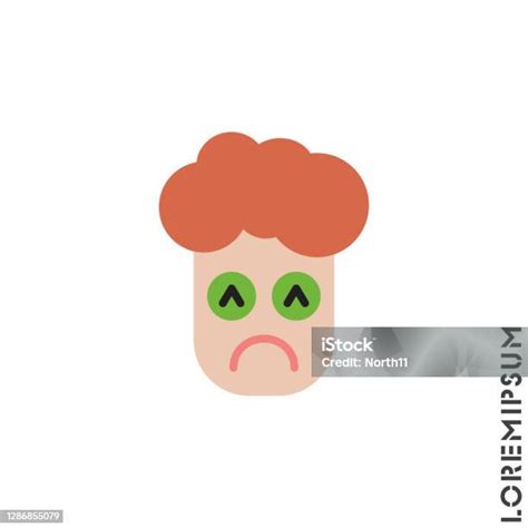 Stock Ilustrace Depresivní Smutný Vystresovaný Emoji Chlapec Vektor