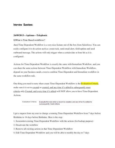 Interview Questions On Workflow Rules In Salesforce Captions Beautiful