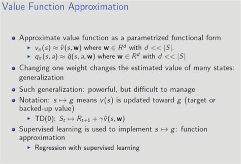 Snu 강화학습의 기초6 Approximation Method