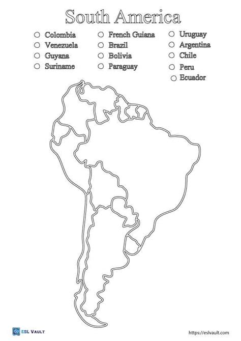 South America Map Coloring Page Best Of Maps For Coloring The Best