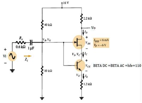 SOLVED For The Circuit Shown Use The Approximate Hybrid Model For The