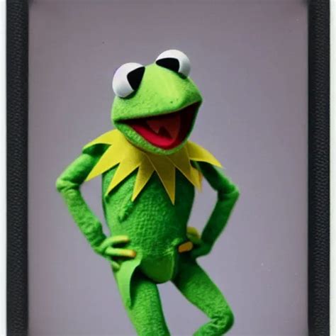 Kermit the frog wearing a mohawk, polaroid photo, | Stable Diffusion | OpenArt