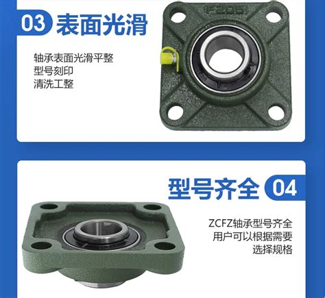 Mm Bore UCF Bolt Square Flange Pillow Block Bearing Business Industrial C