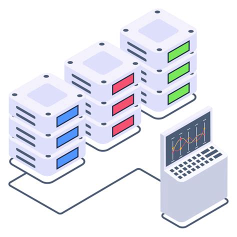 Data Server Generic Isometric Icon