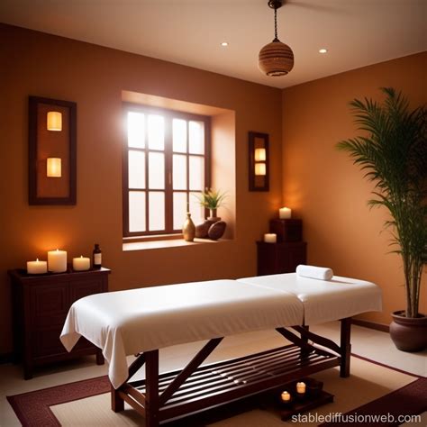 Soothing Ayurvedic Massage Session Stable Diffusion Online