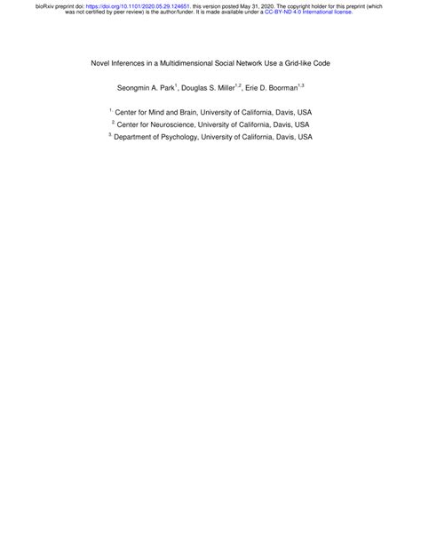 Pdf Novel Inferences In A Multidimensional Social Network Use A Grid Like Code