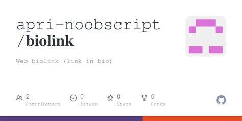 GitHub Apri Noobscript Biolink Web Biolink Link In Bio
