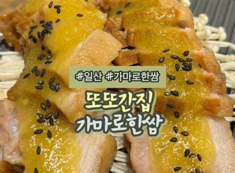 경기 일산 일산 또간집 웨스턴돔 맛집 가마로한쌈 Feat 일산호수공원 도시락 네이버 블로그