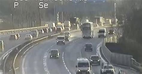 Emergency Services Rush To Overturned Car On M74 Glasgow Live