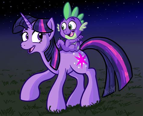Twilight Sparkle And Spike By Pencil Bug On Deviantart