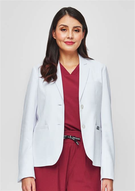 Long Sleeves Blazer Pro® Women White