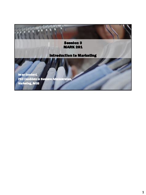 Session 3 Mark 201 Insights Into Marketing Research And Information