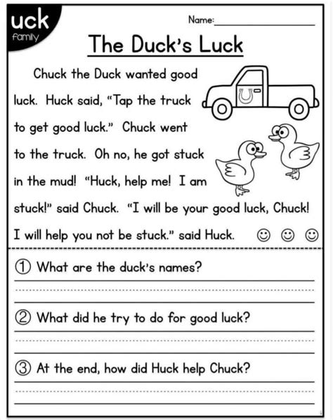 Free Printable Beginner 1st Grade Reading Worksheets Reading