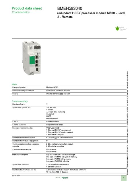 modicon m580 epac controller bmeh582040 pdf pdf central