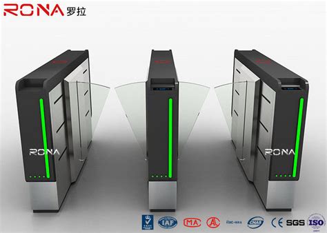 Acrylic Flap Barrier Gate Fingerprint Rfid Card Reader Security Turnstile