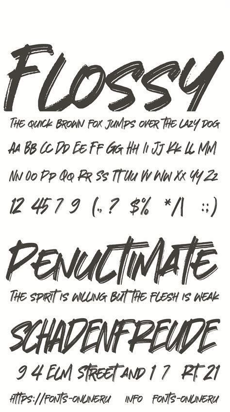 Flossy Font