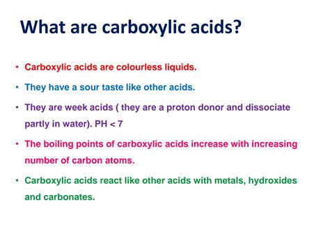Solution Carboxylic Acids Ppt Studypool