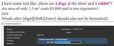 Solved Grep To Apply A Style To Any Digit Plus The 1st Wo Adobe