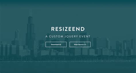 Resize End Github Pages A Jquery Plugin By Erik Nielsen