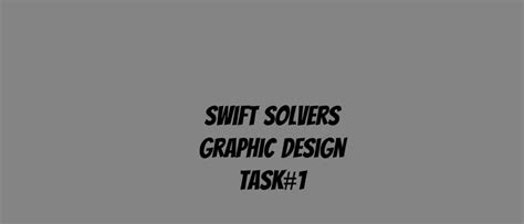 Tayyab Adnan On Linkedin Swiftsolvers Graphicdesign Internship