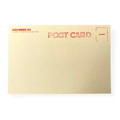 Greetings From Nowhere Postcard — Recspec Gallery