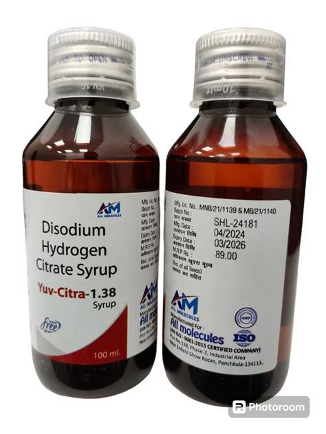 Disodium Hydrogen Citrate Syrup At Rs 89bottle Disodium Citrate