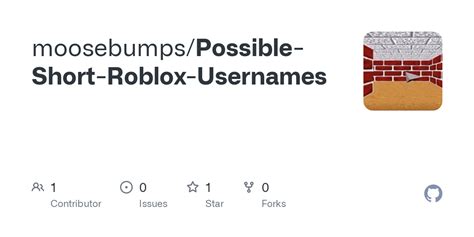 Github Moosebumpspossible Short Roblox Usernames